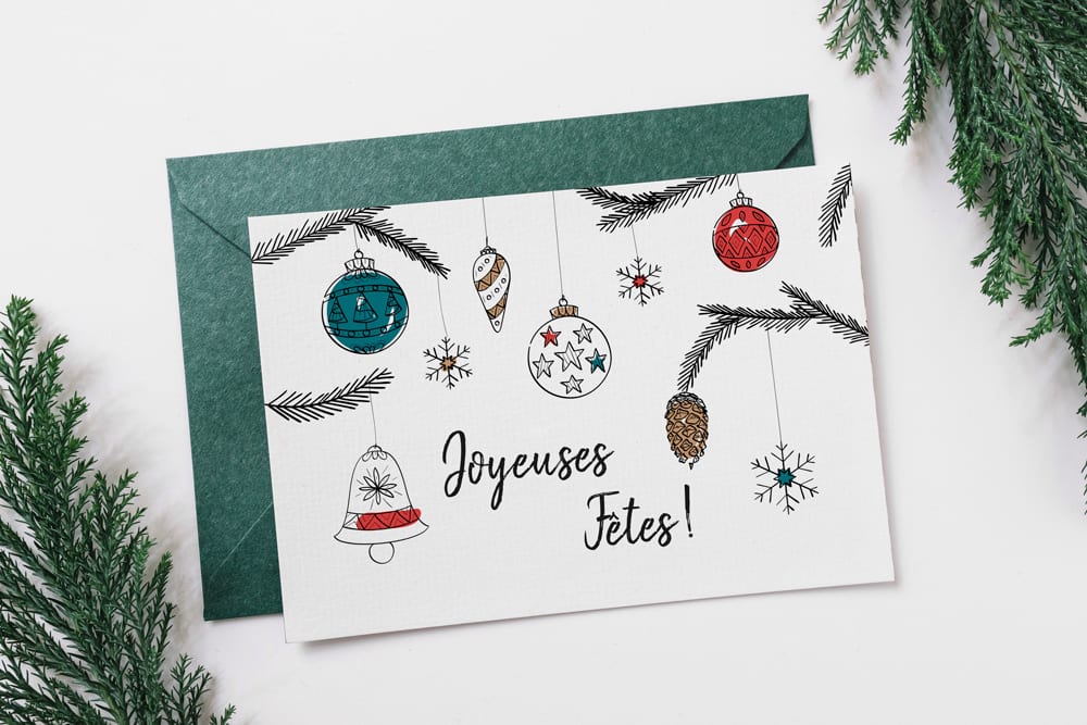 Nos cartes de souhaits des Fêtes à imprimer! - Ma Carrière Se Dessine